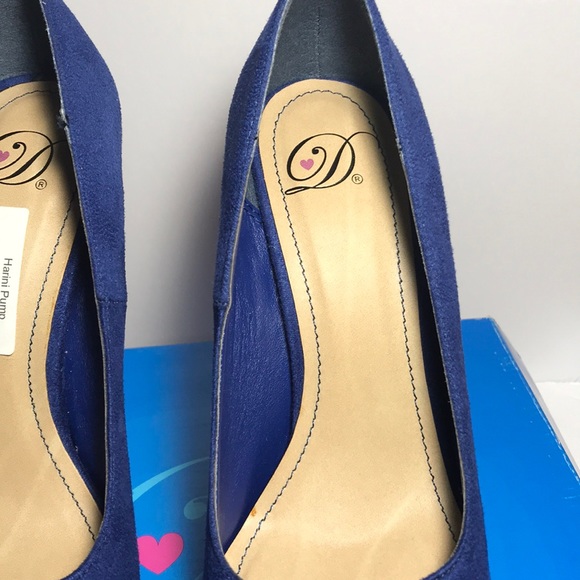 Delicious | Shoes | My Delicious Shoes Twilight Blue Heels Sz 65 Euc ...